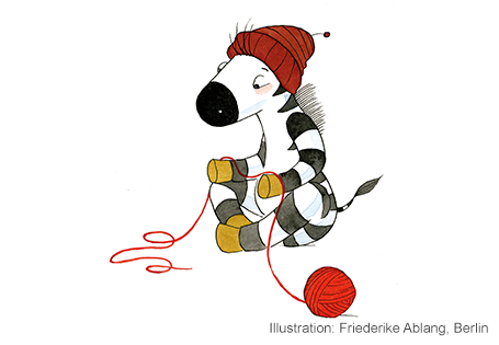 Zebra Klassentier häkeln – Anleitung für einen Mini-Franz