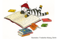 Oster-Leserätsel mit Zebra Franz