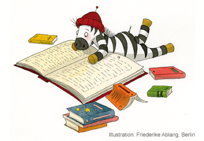 Oster-Leserätsel mit Zebra Franz