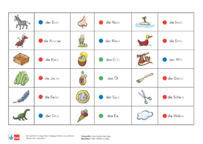 Ein Wortschatzspiel für den DaZ-Unterricht von Franz Zebra