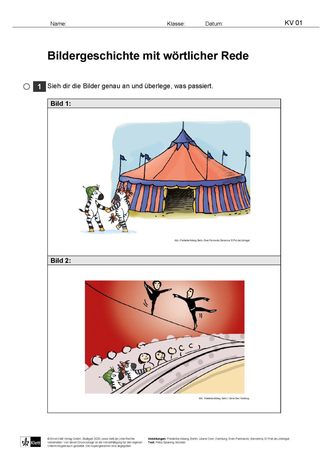 Die wörtliche Rede – Einführung, Tafelmaterial und Merkplakat